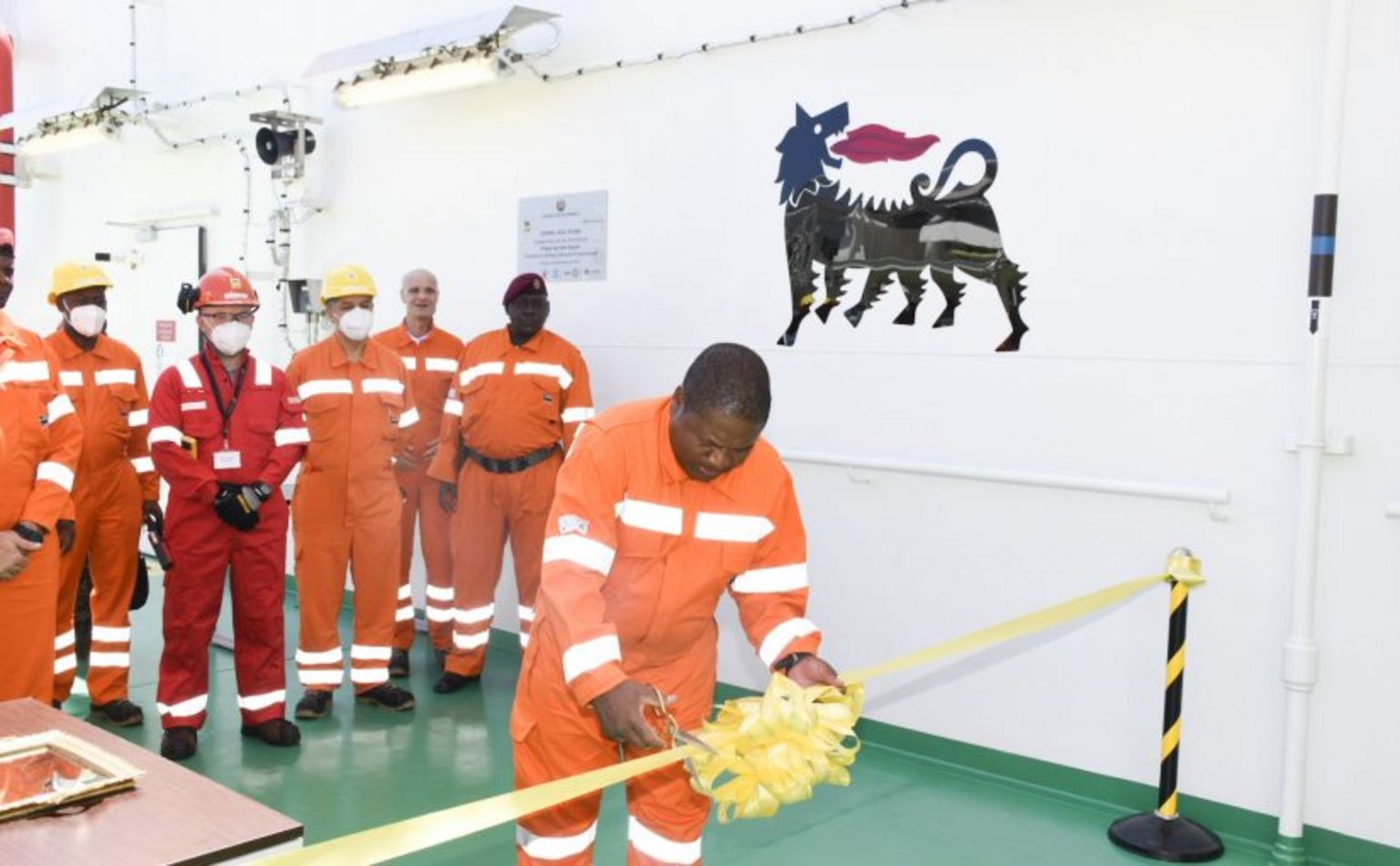 The President of Mozambique Filipe Nyusi inaugurates Coral-Sul FLNG ...